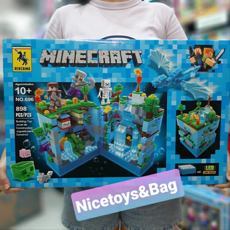 Jual Bonus 1Pcs Mainan/ Mainan anak Minecraft 696 Mainan Lgo Brick ...