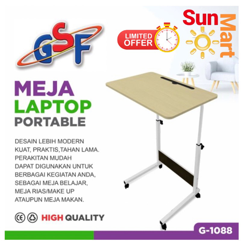 Jual Meja Laptop Portable GSF Adjustment Tinggi 1088 | Shopee Indonesia