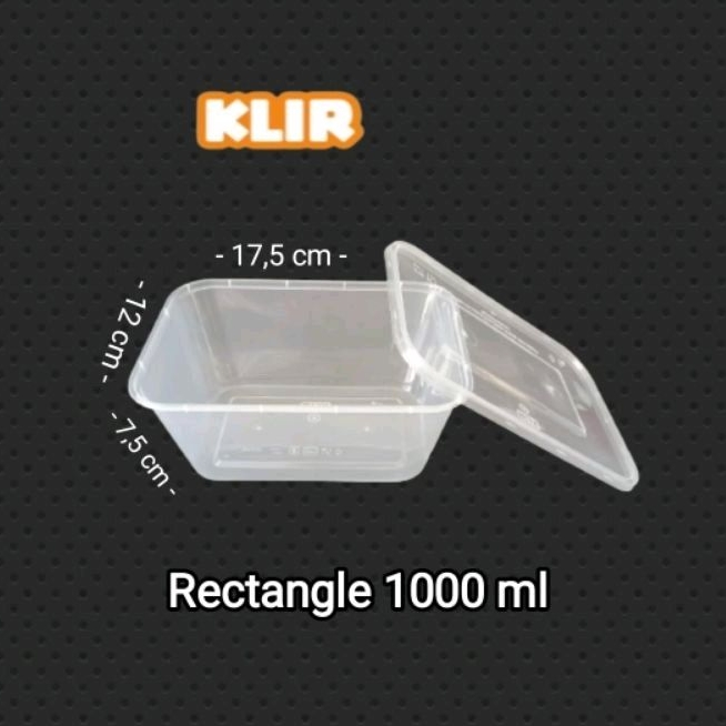 Jual Thinwall KLIR/ VICTORY 1000 ml Rectangle/ Persegi Panjang Kotak ... Jual Thinwall KLIR/ VICTORY 1000 ml Rectangle/ Persegi Panjang Kotak ...