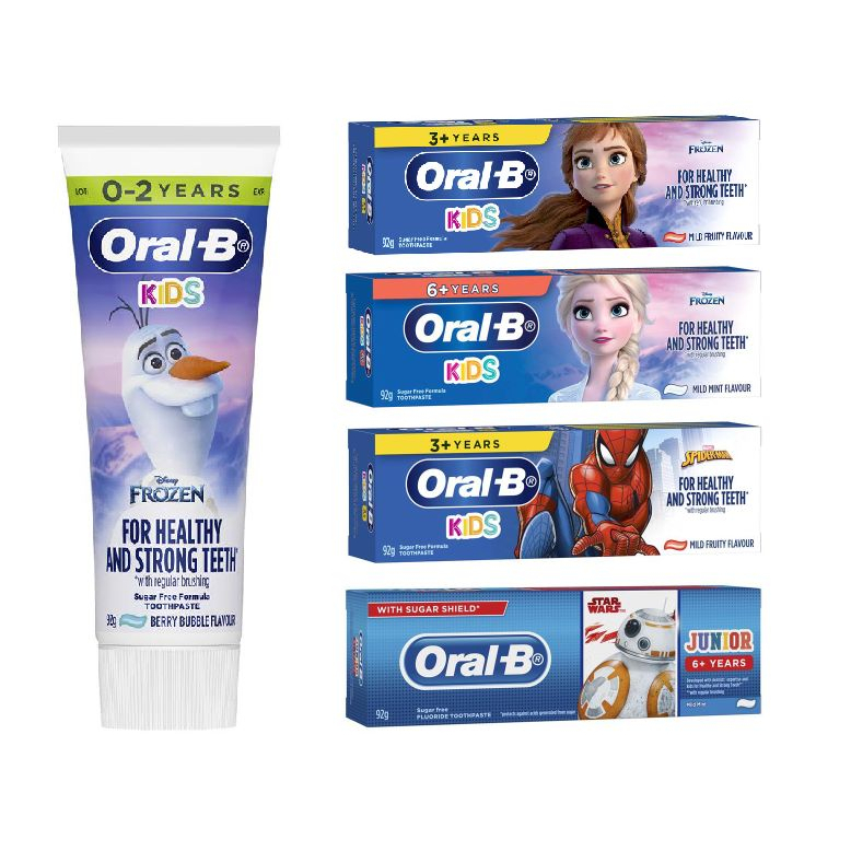Jual Oral B Kids Toothpaste untuk bayi dan anak 3+ Years Frozen 92g ...