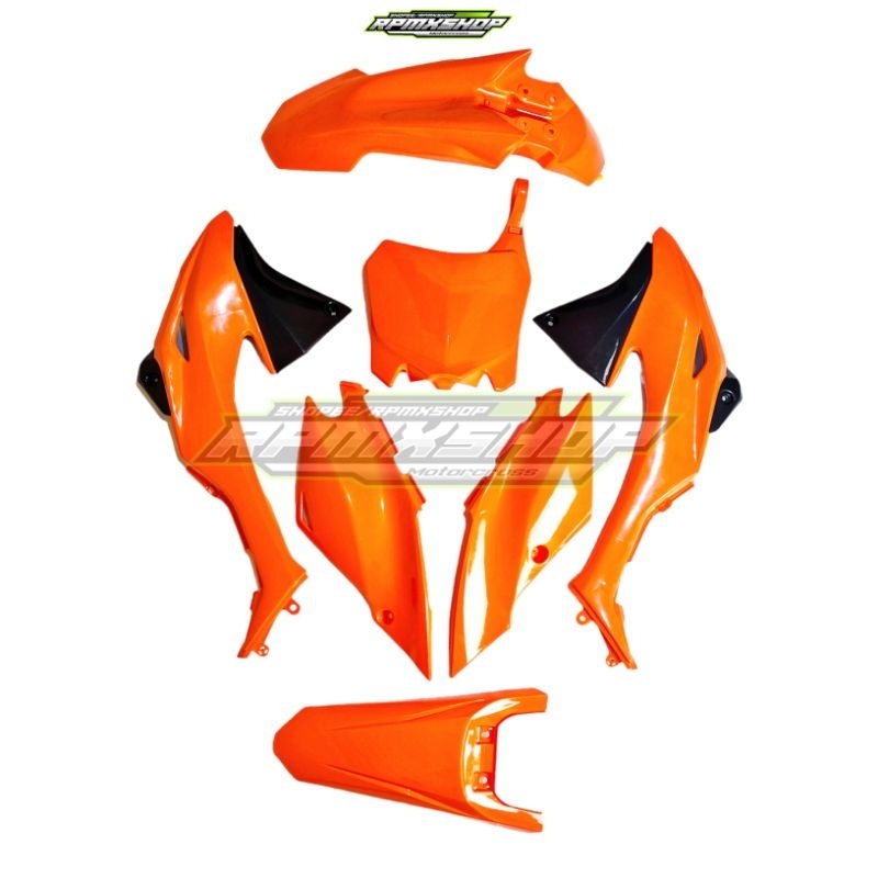Jual BODY SET KLX BF SPAKBOR PLUS PAPAN NOMER CRF 150L SET SUPERMOTO ...