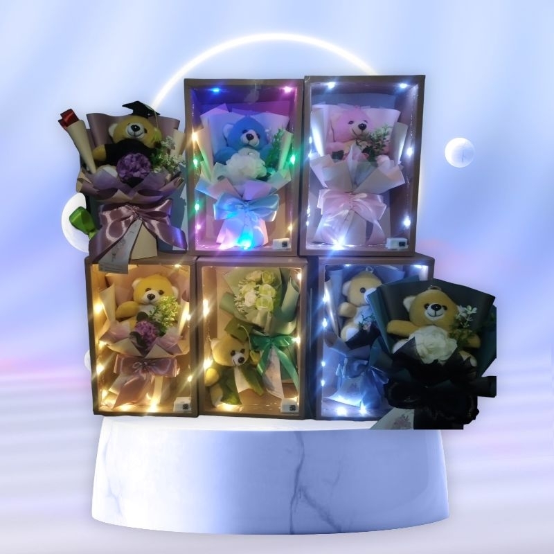 Jual buket boneka flower/buket box wisuda dan provesi | Shopee Indonesia