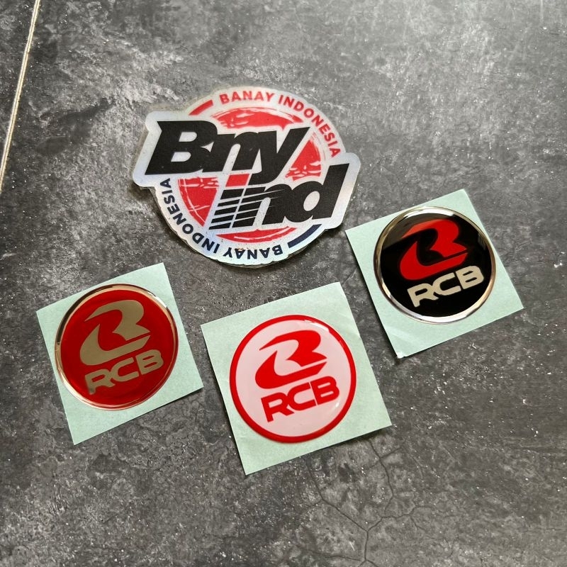 Jual Sticker Emblem KALIPER Stiker Emblem RCB Timbul | Shopee Indonesia