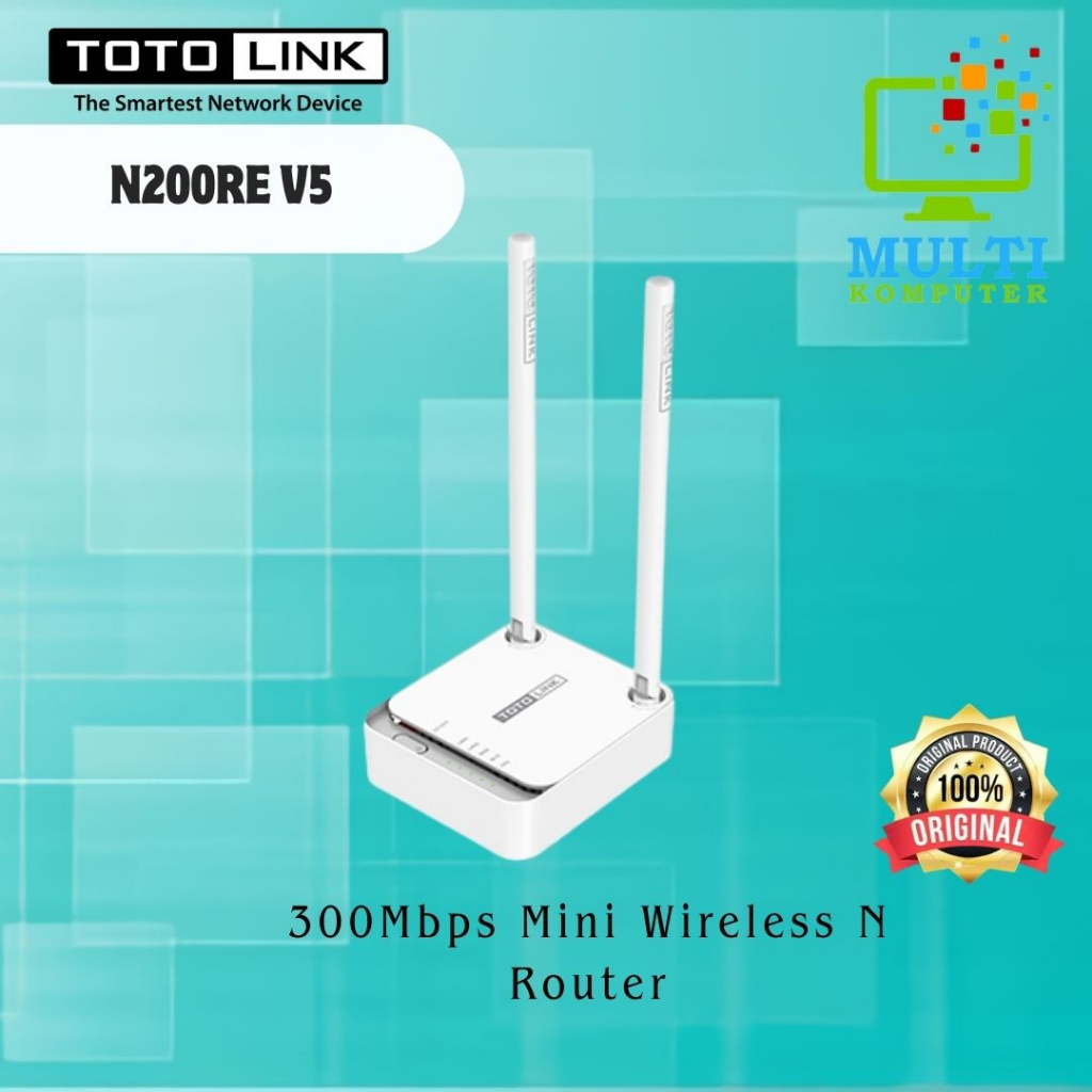 Jual Totolink N200RE Router Wireless WiFi 300Mbps 2 Antena V4 Versi 5 Versi 4 V5 Versi4 Versi5 ...