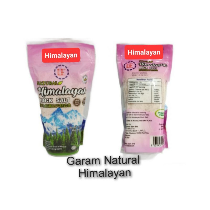 Jual Garam Himalayan Natural Rock Salt HALAL 500g Asli Import Halal ...