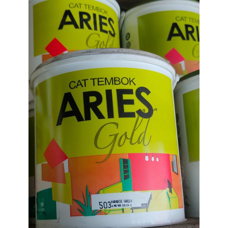 Jual Cat ARIES gold cat tembok 5kg | Shopee Indonesia