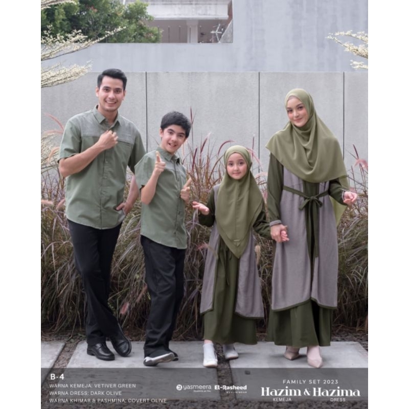Jual SARIMBIT YASMEERA 2023 (B4) HAZIM HAZIMA KODE B4 DARK OLIVE x ...