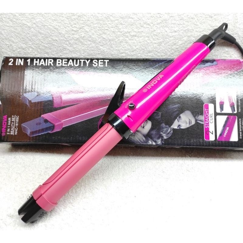 Jual Catok Rambut Nova 1818 NHC 2in1 Ukuran Besar | Shopee Indonesia