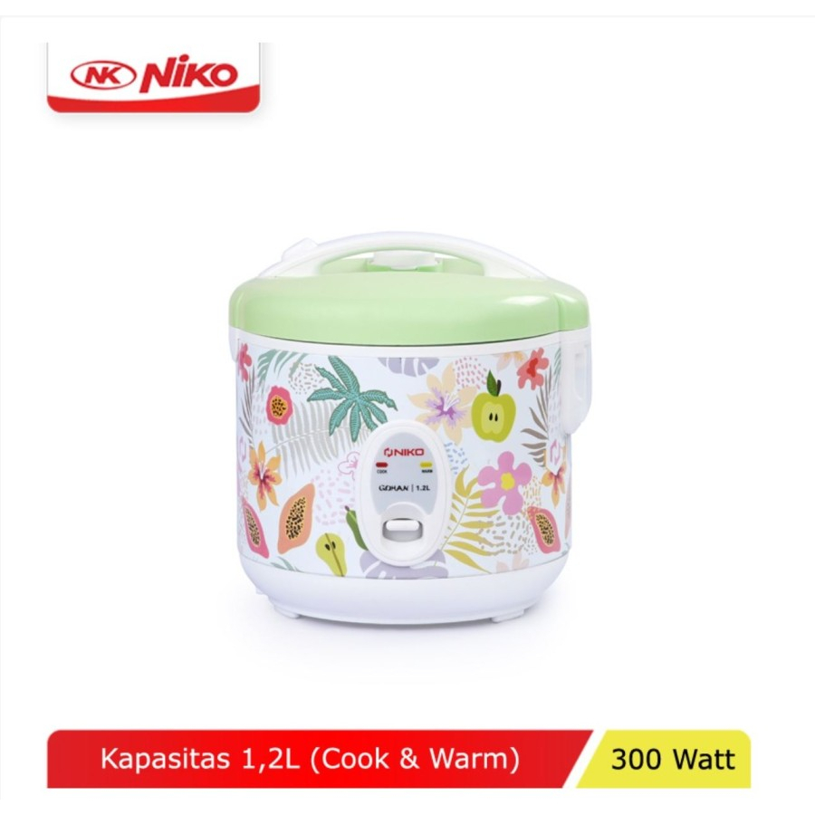Jual Rice Cooker NIKO GOHAN TROPICAL 1,2L / GOHAN CULTURE / 1,2liter ...