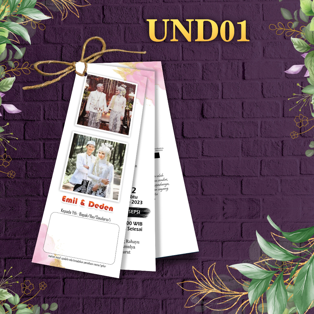 Jual undangan pernikahan hangteg undangan wedding undangan hangteg ...