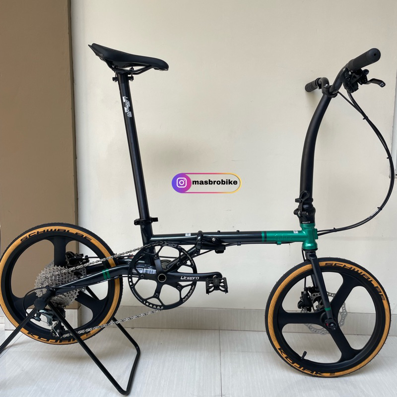 Jual sepeda lipat fnhon gust 3 spoke carbon alloy 16 plus discbrake ...