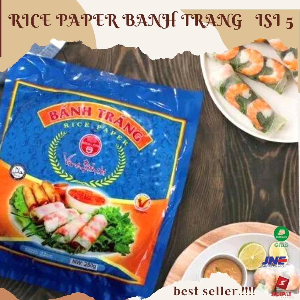 Jual PROMO TERBAIK|RICE PAPER BANH TRANG ISI 5|Bich Chi Banh Trang Rice ...