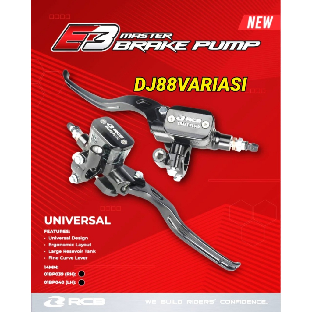 Jual MASTER REM RCB E3 14MM KOTAK KANAN NMAX AEROX VARIO SCOOPY MIO ...