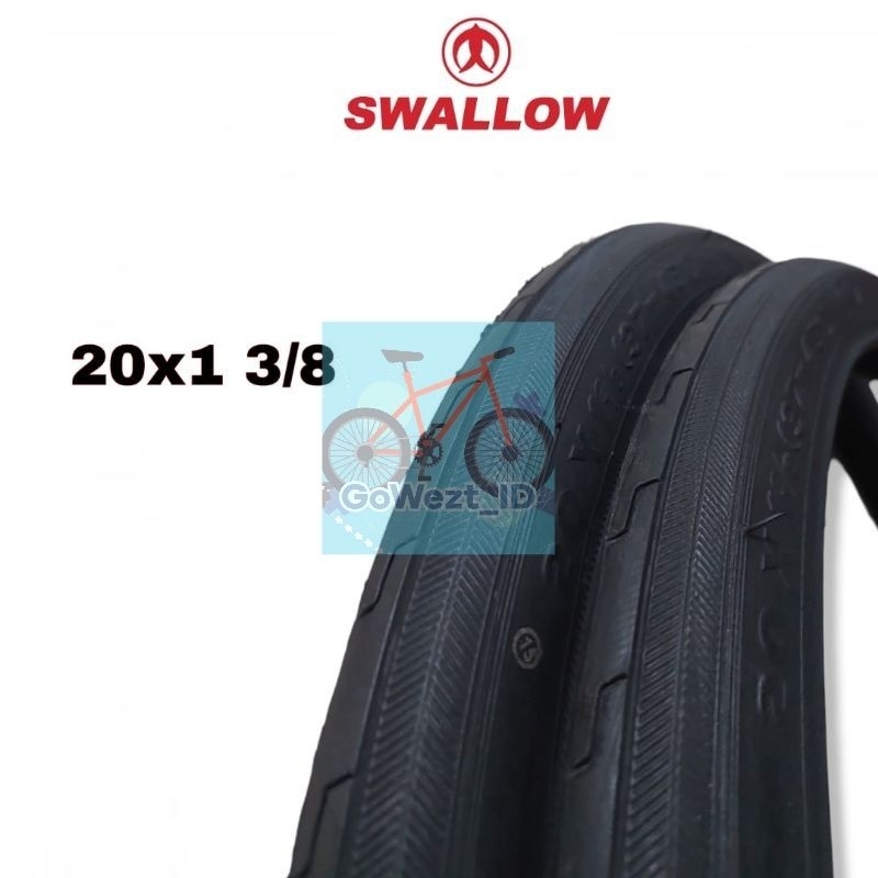 Jual Ban Luar Sepeda Ukuran 20 x 1 3/8 (451) Swallow Deli Tire Balap Lipat Minion Hitam | High ...