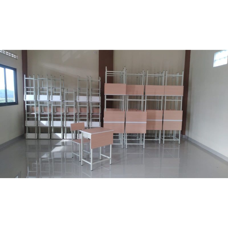 Jual meja sekolah kursi sekolah meja besi siswa meja belajar | Shopee ...