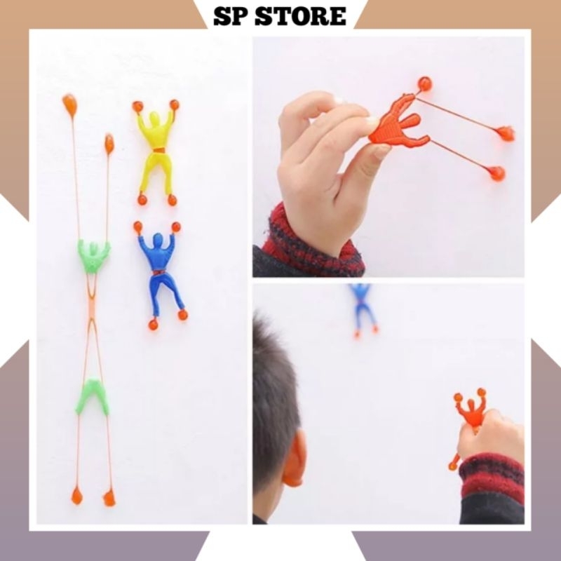 Jual Mainan Spiderman Memanjat Dinding Fleksibel Untuk Hadiah Anak ...