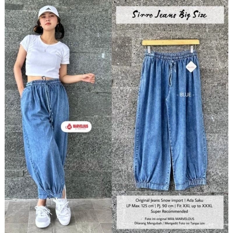 Jual kulot kekinian kulot jeans premium muat bb70kg | Shopee Indonesia