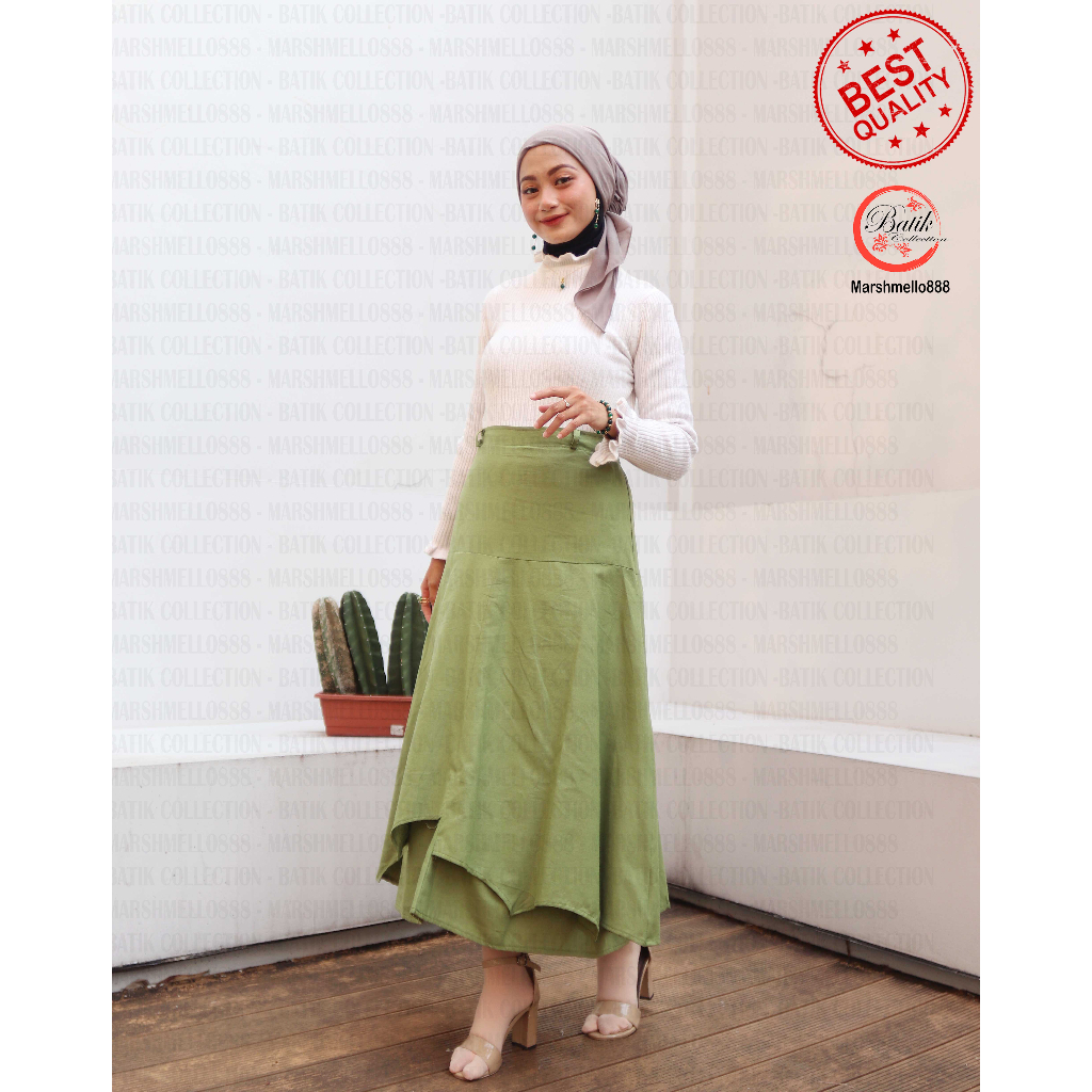 Jual Rok Korea Layer Rok Maxi Wanita Mrs6 | Shopee Indonesia