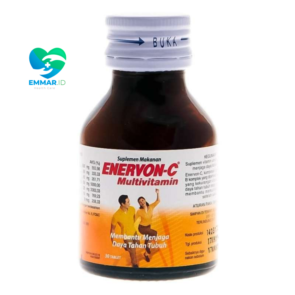 Jual Enervon C Enervon-C Multivitamin Botol 30 Tablet Suplemen Makanan ...