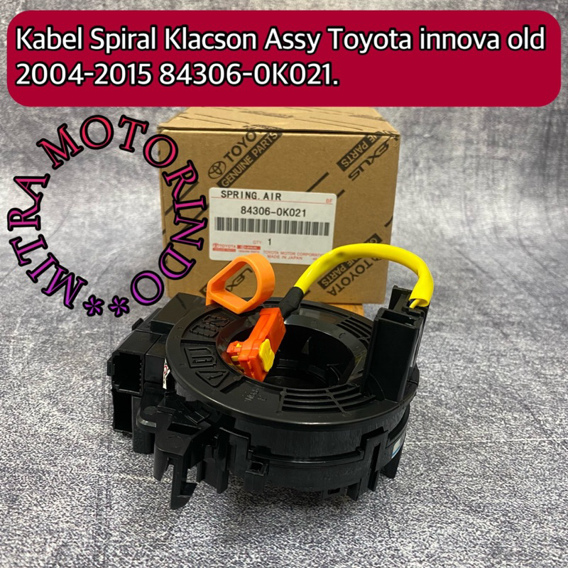 Jual Kabel spiral klacson sub assy Toyota innova old 2004-2015 84306 ...