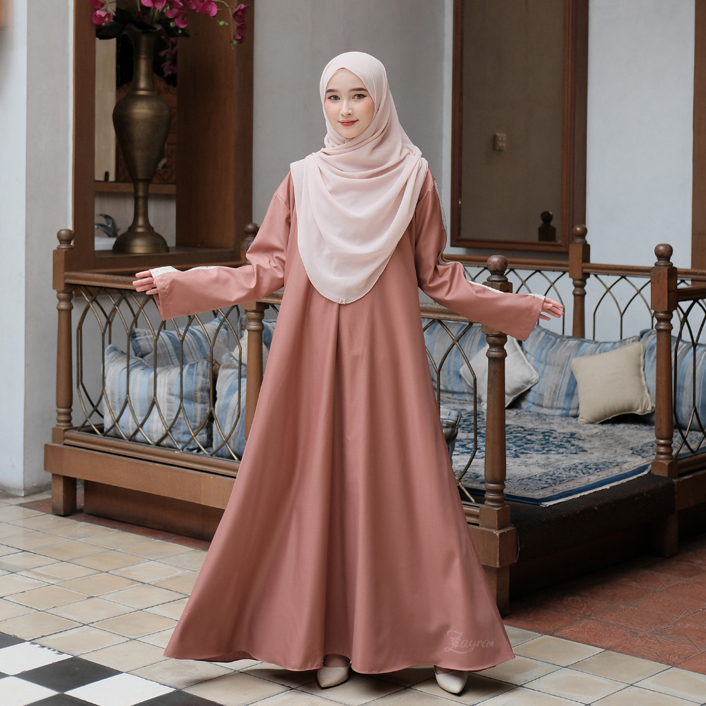 Jual ZAYRA HIJAB | HAYFA ABAYA | Gamis Wanita Daily Syari Simpel ...