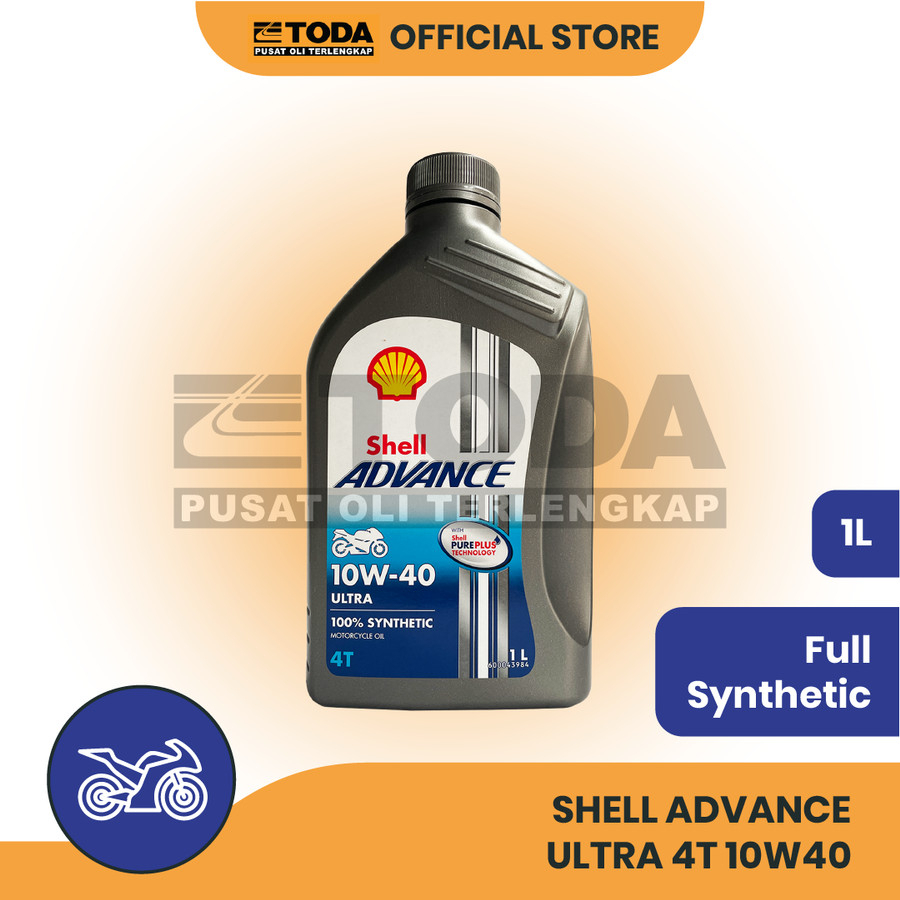 Jual Oli Shell Advance Ultra 4T 10W-40 1L Original Oli Mesin Motor | Shopee Indonesia