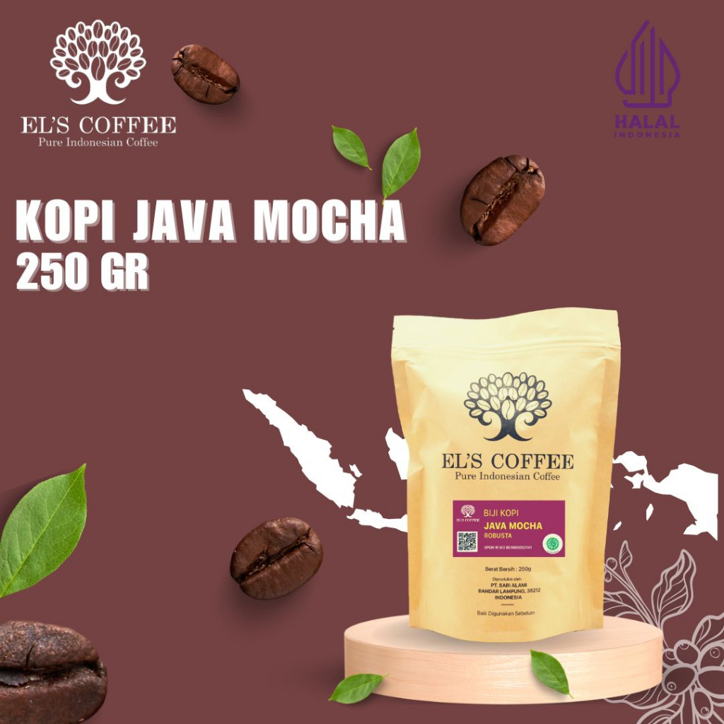 Jual El's Coffee Kopi Java Mocha Robusta 250Gr Biji Kopi/Kopi Bubuk ...