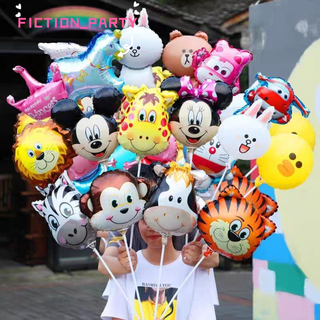 Jual Balon foil kartun Ballon foil karakter cartoon cute balon huruf ...