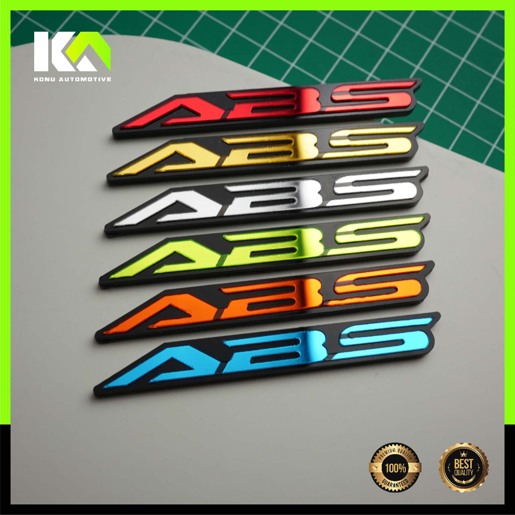 Jual EMBLEM ABS LOGO ABS 3D BUKAN STIKER ATAU STICKER TIMBUL EMBLEM ABS ...
