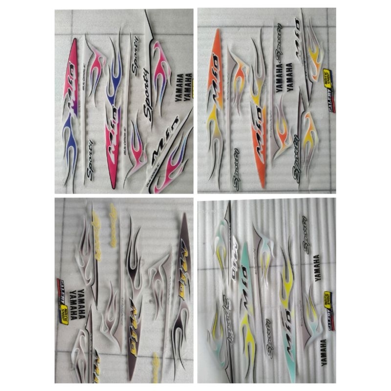 Jual STRIPING TRANSPARAN MIO SPORTY//MIO SMILE MOTIF API | Shopee Indonesia