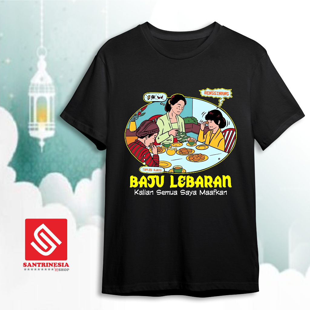 Jual Kaos Lebaran Hari Raya Idul Fitri Katun Combed Premium Distro ...