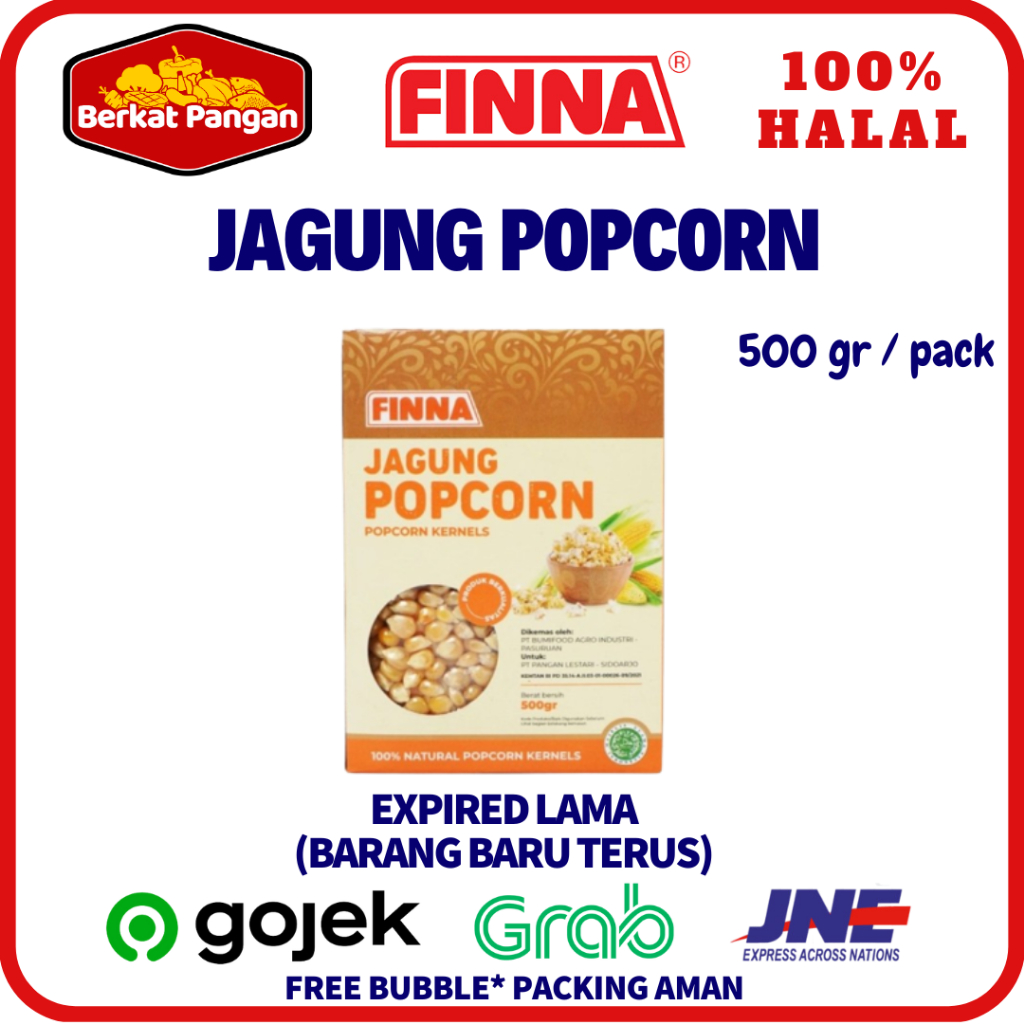 Jual Finna Jagung Popcorn Pop Corn 500gr | Shopee Indonesia