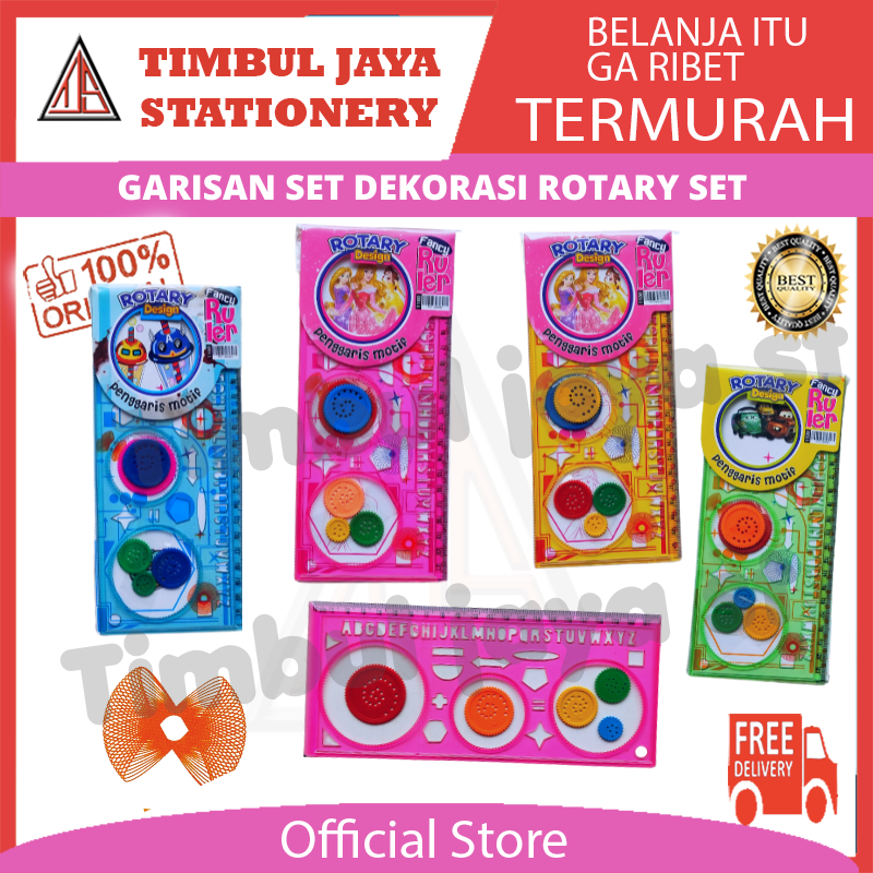 Jual TJS Penggaris dekorasi unik lucu murah Penggaris pola komplit ...