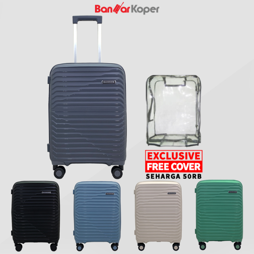 Jual President 1920 Original Koper Kabin 20 Inch Hardcase PP Anti Pecah ...