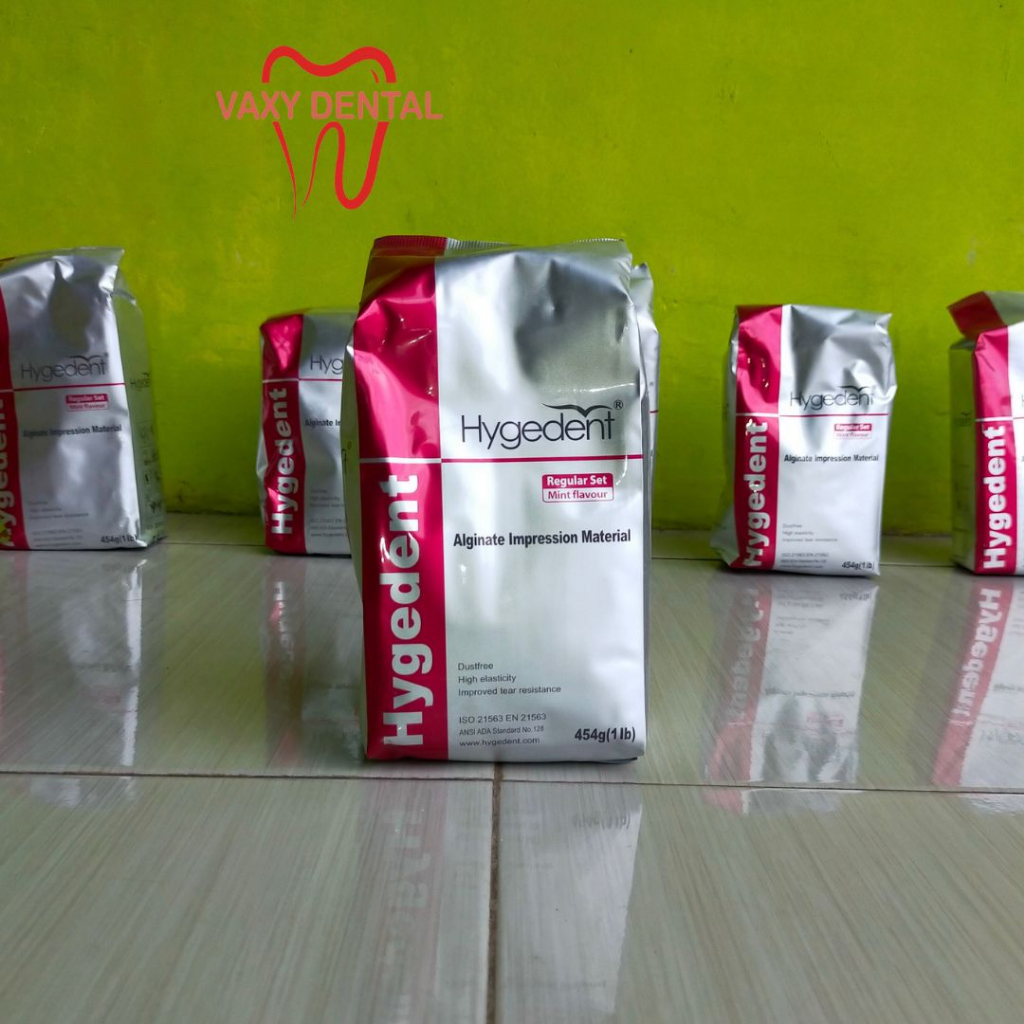 Jual Alginat Hygedent Regular set 454 gram Bahan Cetak Pembuatan Gigi Palsu Normal Set | Shopee ...