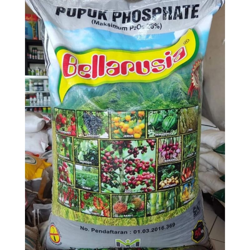 Jual PUPUK PHOSPATE HITAM BELLARUSIA ORIGINAL 50KG | Shopee Indonesia
