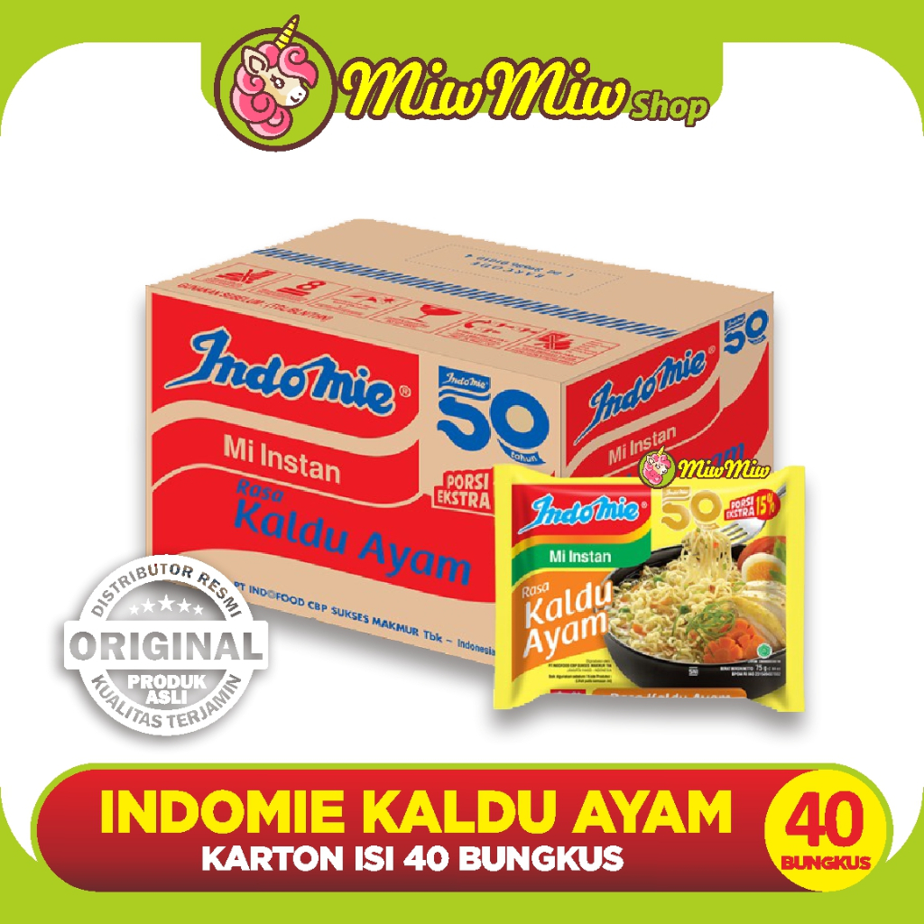 Jual INDOMIE - Mie Instant / Mi Instan (Grosir - Karton/ Dus isi 40 ...