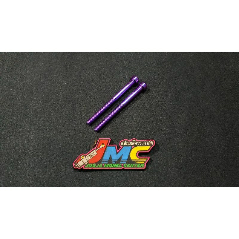 Jual Baut Titanium GR5 Blue Purple M6x70 (Drat 10 panjang 7cm) | Shopee ...
