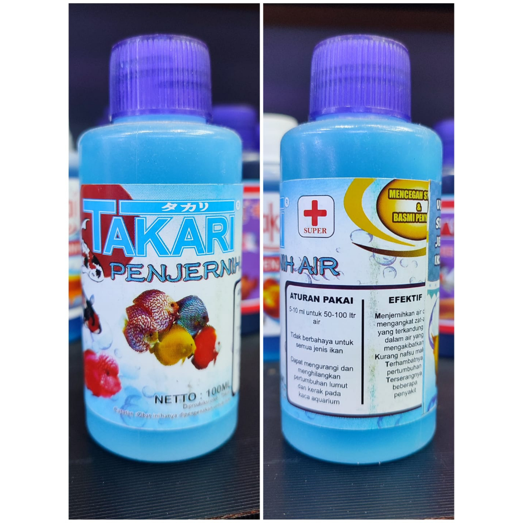 Jual TAKARI - Penjernih Air Aquarium - 100ml | Shopee Indonesia