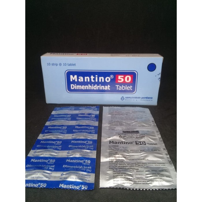 Jual Mantino 50 Mg 1 Strip 10 Tab | Shopee Indonesia