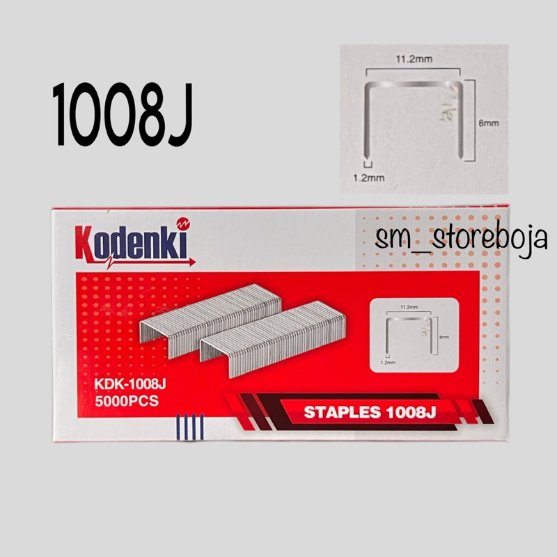 Jual Kodenki isi staples angin air nailer refill 1008J isi 5000pcs isi ...