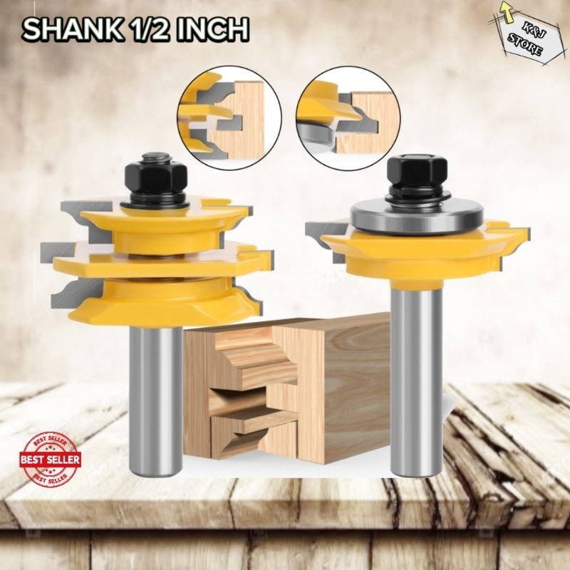 Jual Mata Profil Kayu Frame Pintu - Door Frame Glass Trimmer Router Bit ...