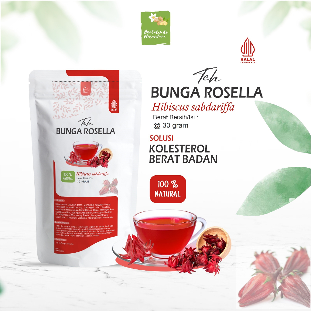 Jual Rosella, teh rosella, rosela, rosella kering, bunga rosella kering ...