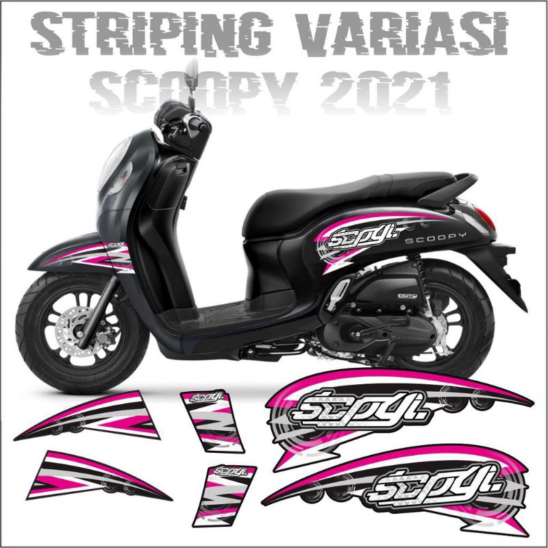 Jual Sticker Striping SCOOPY 2021 Sticker Variasi HONDA SCOOPY | Shopee ...
