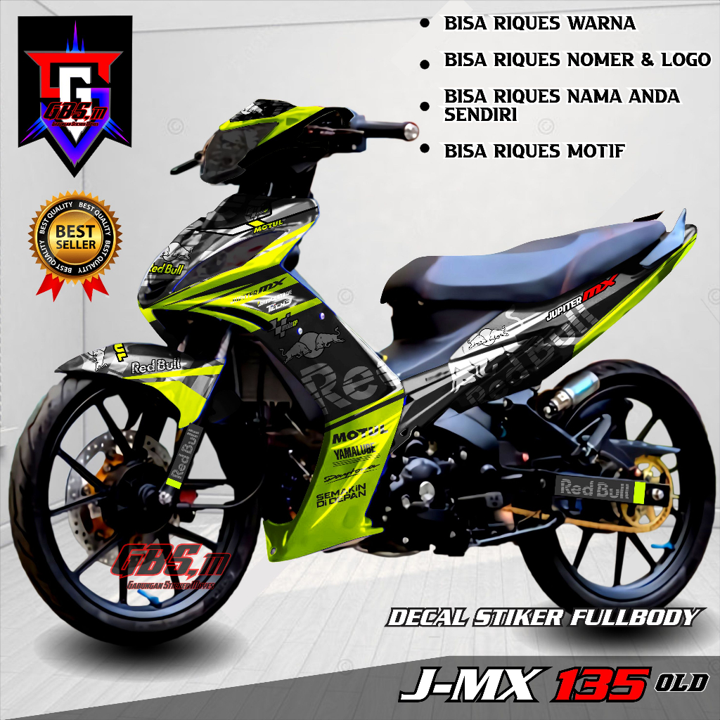 Jual (TERBARU) STIKER DECAL JUPITER MX LAMA DECAL JUPITER MX OLD ...
