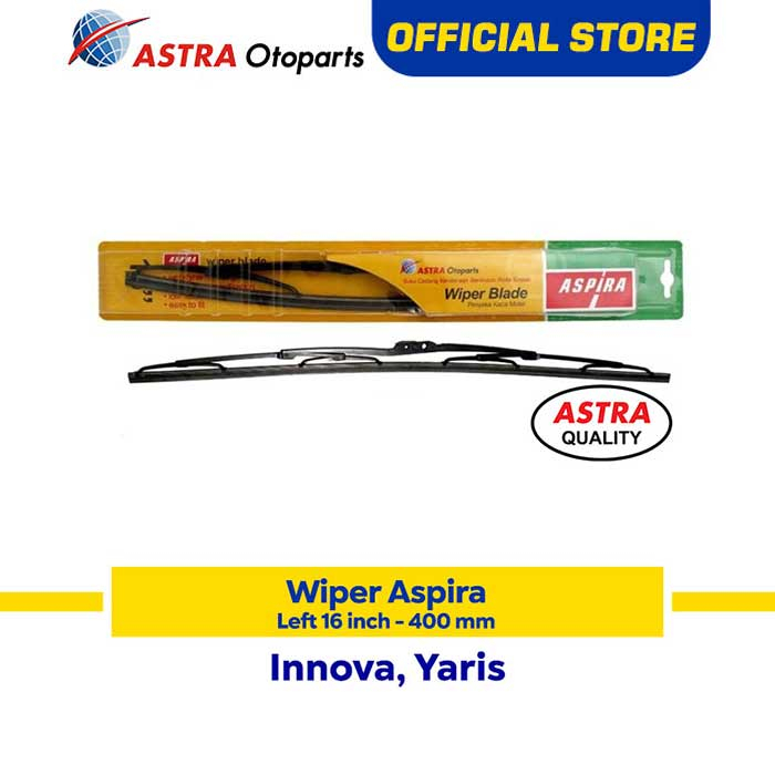 Jual Wiper Blade ASPIRA Innova, Yaris ukuran 16" (12-WBC16H) | Shopee ...