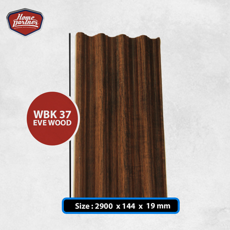 Jual WALL PANEL PVC / WALL PANEL WPC / WALL PANEL 3D WBK37-11 EVE WOOD | Shopee Indonesia