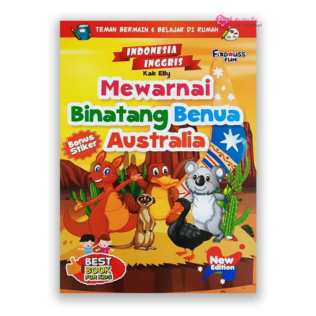 Jual Buku Aktivitas Anak : Mewarnai Binatang Benua Australia New ...