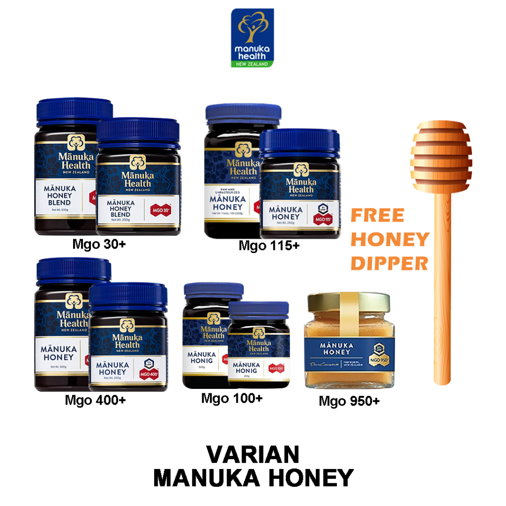 Jual Manuka Honey Mgo 30 | Manuka Health Mgo 115 | Madu Manuka Mgo 400 Original | Shopee Indonesia