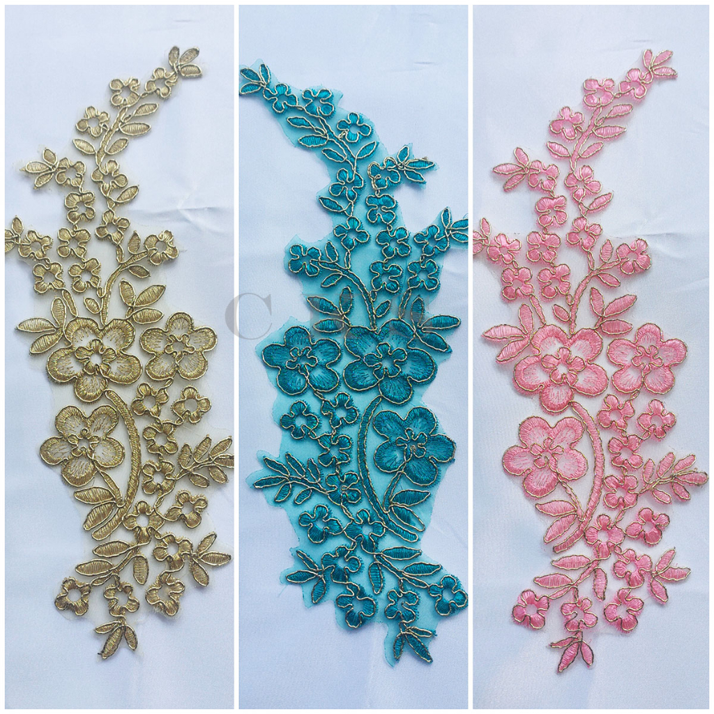 Jual Aplikasi Bunga / Patch Cantik / Brokat Bunga / renda 40132 ...